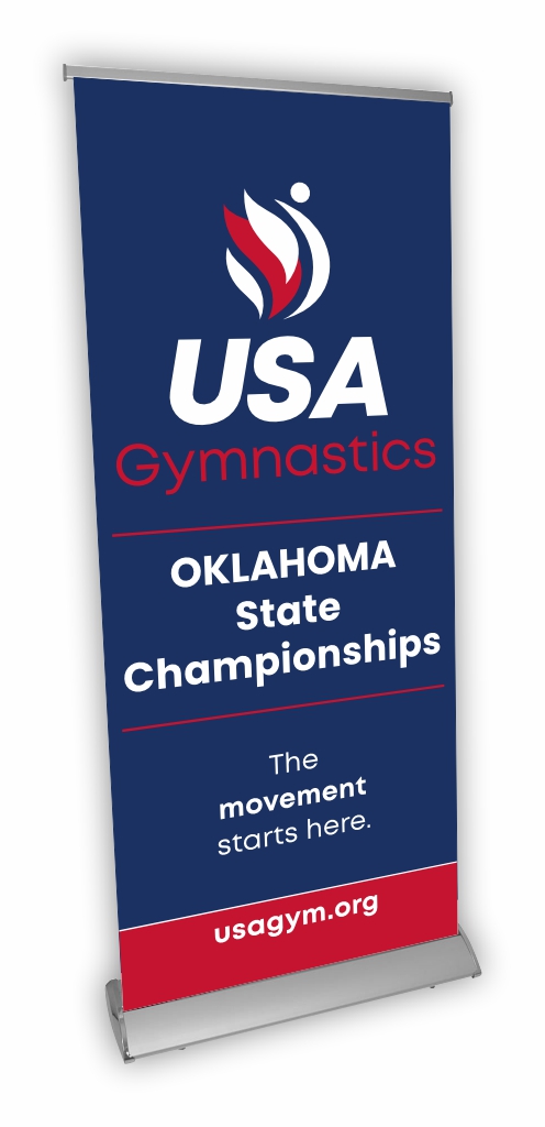 USA Gymnastics Premium Stand Up Banner | A-1 Awards, Inc.